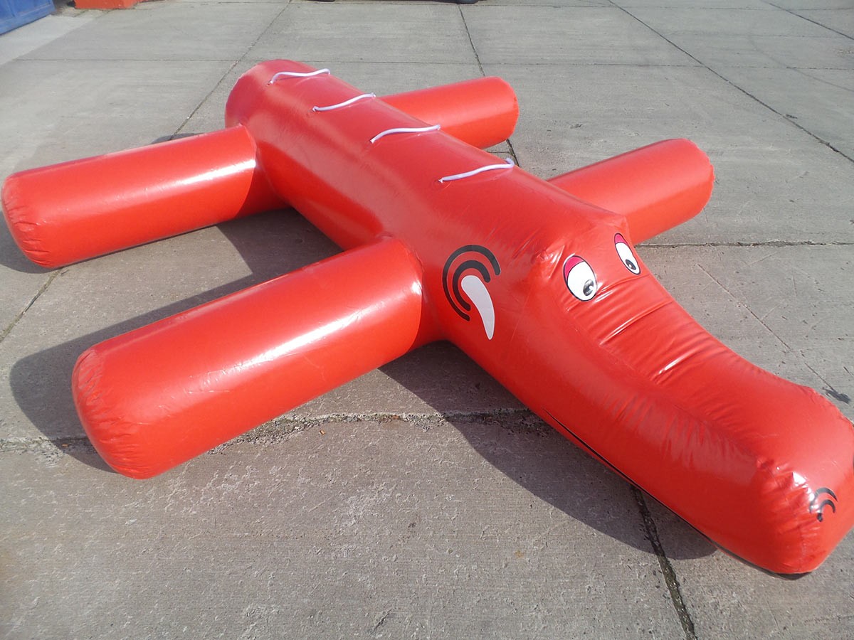 WASSERSPIELE Fun Krokodil in rot kaufen - HÜPFBURG HERSTELLER und Verkauf